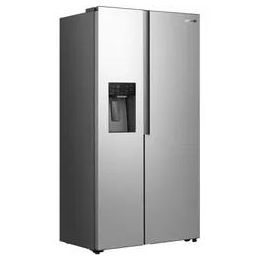 Gorenje Side-by-Side "NRS917E61", Energieeffizienz: E (A-G), inox, B:91,1cm H:178,6cm T:61,5cm, K&uuml;hlschr&auml;nke, Wasser-& Eisspender