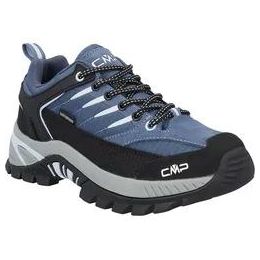 Wanderschuh CMP "RIGEL 2.0 LOW WMN TREKKING SHOES WP", Damen, Gr. 40, space, sky blau, Leder, Synthetik, Schuhe Wanderschuh