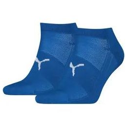 Sneakersocken Puma "Puma UNISEX SPORT LIGHT SNEAKER 2P", Herren, Gr. 43-46, blau, Materialmix, normal, Socken Sneakersocken, mit verst&auml;rktem Fersen- und Zehenbreich