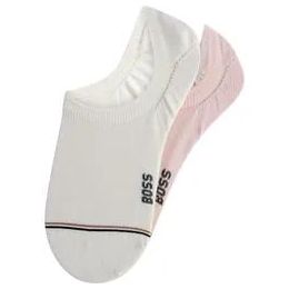 Businesssocken BOSS "2P LC Iconic CC W", Damen, Gr. 39-42, light, pastel pink 680, Baumwollmischung, elastisch, Socken, mit BOSS Stickerei