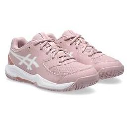 Tennisschuh asics "GEL-DEDICATE 8 GS", M&auml;dchen, Gr. 36, morganite, wei&szlig;, Textil, Schuhe, Multicourt-Schuh, Allcourt-Schuh