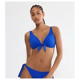 B&uuml;gel-Bikini-Top Triumph "Summer Twist W", Damen, Gr. 42, Cup D, racing blau, Microfaser, Obermaterial: 77% Polyamid, 23% Elasthan, Bikini-Oberteile, Eleganz und Komfort