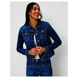 Jeansjacke Brax "Style MIAMI", Damen, Gr. 38, blau, Denim/Jeans, 91% Baumwolle, 7% Elastomultiester, 2% Elasthan, Jacken Jeansjacke