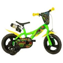 Kinderfahrrad DINO BIKES "Turtles 12" Kinderfahrrad 2-4 Jahre" Gr. 21, gr&uuml;n, Fahrr&auml;der, Kinder, 12 Zoll (30,48cm) hinten: 12 Zoll (30,48cm)