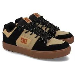 Sneaker DC Shoes "PURE WNT", Herren, Gr. 46, schwarz, gum, Leder, Synthetik, Schuhe Sneaker, winterized, wasserdicht, Winterschuhe