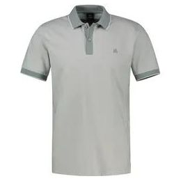Poloshirt Lerros, Herren, Gr. 3XL, storm grau, Piqu&eacute;, Obermaterial: 100% Baumwolle, unifarben, normal h&uuml;ftbedeckend, Rundhals, B&uuml;ndchen, Shirts, Kurzarm mit Logostickerei und abgesetzten &Auml;rmeln und Kragen