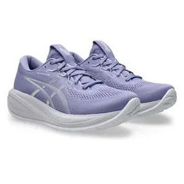 Laufschuh asics "GEL-CUMULUS 28", Damen, Gr. 39,5, blaubell, wei&szlig;, Synthetik, Schuhe Laufschuh, sportlicher Stil, leicht profiliertes Laufsohlenprofil, Schn&uuml;rung