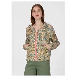 Allwetterjacke Ragwear "ANDRIN PRINT", Damen, Gr. M, ecru, Web, Obermaterial: 100% Polyester, bedruckt, normal, Jacken, Aus d&uuml;nnem, wasserabweisendem Material mit Print und Kontrastdetails