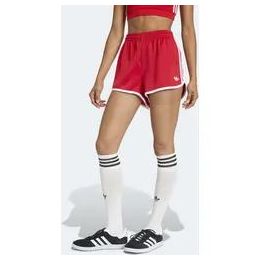 Shorts Adidas ORIGINALS "3-STREIFEN SPRINTER", Damen, Gr. XXL, N-Gr, better scarlet, wei&szlig;, normal, gr., Obermaterial: 97% Polyester, 3% Elasthan, Hosen Shorts