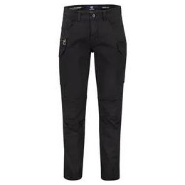 Cargohose Lerros "Cargo Pants FRASER", Herren, Gr. 33, L&auml;nge 36, grau (schwarz graphite), 97% Baumwolle, 3% Elasthan, regular fit, Hosen Cargohose