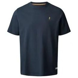 Kurzarmhemd MCS "MCS T-shirt MCFelix", Herren, Gr. 3XL, Normalgr&ouml;&szlig;en, schwarz sapphire, Obermaterial: 100% Baumwolle, Hemden