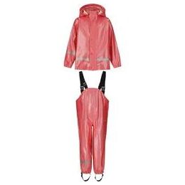 Regenanzug ZIGZAG "Sylvia", Kinder, Gr. 104, pink, rot, 100% Polyester, unifarben, Sportanz&uuml;ge Regenanzug, reflektierende Elemente