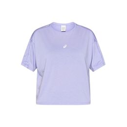 asics Funktionsshirt 'NAGINO' Damen Gr&ouml;&szlig;e L lila / wei&szlig;
