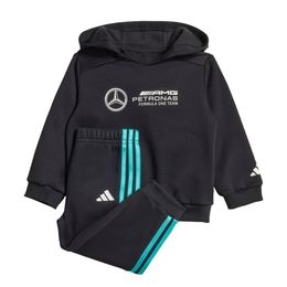 adidas Performance Trainingsanzug 'MERCEDES - AMG PETRONAS FORMULA ONE TEAM DNA BABY JOGGER LONG' Jungen Gr&ouml;&szlig;e 62 aqua / schwarz / wei&szlig;