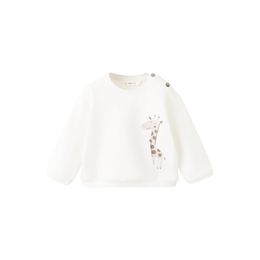 Mango Kids Sweatshirt 'GIRAFFE' Jungen Gr&ouml;&szlig;e 86 beige / mokka / offwhite