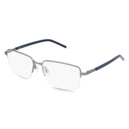 Puma PU0538O Brille Herren | Fassung: Halbrand, Eckig, Ruthenium Blau