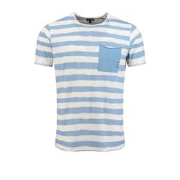 Key Largo T-Shirt 'CAMPAIGN' Herren Gr&ouml;&szlig;e S blau / wei&szlig;
