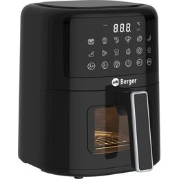 Berger VanFry Airfryer Hei&szlig;luftfritteuse mit LED-Touch-Display 1.400 W 4,5 Liter - Hei&szlig;luftfritteusen