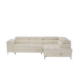 M&ouml;bel Kraft Ecksofa mit verstellbaren Kopfst&uuml;tzen Arte beige Ma&szlig;e (cm): B: 284 H: 97 T: 200.0 &raquo; M&ouml;bel Kraft