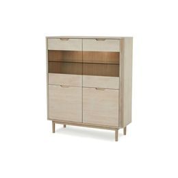 Furnhouse Highboard holzfarben Ma&szlig;e (cm): B: 123 H: 146 &raquo; M&ouml;bel Kraft