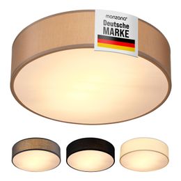 DeubaXXL DE Deckenlampe Taupe Stoff &Oslash;30cm 109125