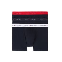 Tommy Hilfiger Underwear Boxershorts 'Essential' Herren Gr&ouml;&szlig;e L navy / grau / dunkelrot / wei&szlig;