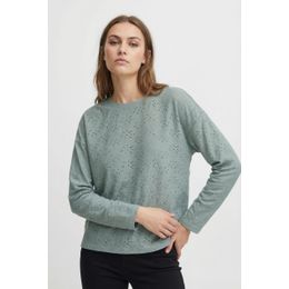 Langarmshirt Only "ONLSMILLA LIFE L/S TOP JRS", Damen, Gr. L, abyss, Jersey, Obermaterial: 95% Polyester, 5% Elasthan, unifarben, regular fit Po-bedeckend, Rundhals, Shirts Langarmshirt