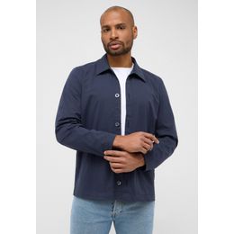 Langarmhemd Eterna "MODERN FIT", Damen, Gr. XL, US-Gr&ouml;&szlig;en, blau (navy), 97% Baumwolle, 3% Elasthan, tailliert, Hemden Langarmhemd, EASY IRON (b&uuml;gelleicht)