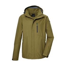 Funktionsjacke Killtec "KOS 256 MN JCKT", Herren, Gr. L, gr&uuml;n (moosgr&uuml;n), Obermaterial: 100% Polyester;Futter: 100% Polyester, Jacken Funktionsjacke, Wasser- und winddichte Herrenjacke, atmungsaktiv, abnehmbare Kapuze