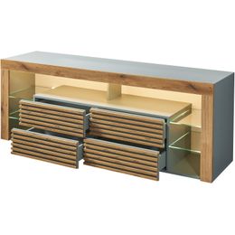 TV-Schrank Stolkom "Goal TV Lowboard, B/H/T 179x67x 44 cm", salbei, evoke, B:179cm H:67cm T:44cm, Holzwerkstoff, Schr&auml;nke, TV-Schrank, %RESET$