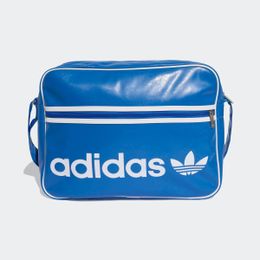 Sporttasche adidas originals "AIRLINER OG", Damen, blau, Obermaterial: 100% Polyurethan, Taschen Sporttasche, Schultertasche im angesagten Retrolook