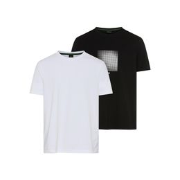 T-Shirt BOSS Green "2-PACK", Damen, Gr. XL, open miscellaneous960, Single Jersey, Obermaterial: 96% Baumwolle, 4% Elasthan, unifarben, regular fit normal, Rundhals, Shirts T-Shirt, mit Rundhals, regular fit