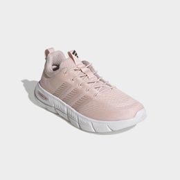 Walkingschuh adidas Sportswear "CLOUDFOAM FLEX ELASTIC LACES", Damen, Gr. 42, wonder quartz, sandy pink metallic, putty mauve, Textil, Schuhe Walkingschuh