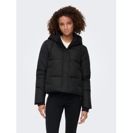 Steppjacke Only "ONLALICE SHORT DOWN JACKET NOOS OTW", Damen, Gr. XL, schwarz, Steppware, Obermaterial: 100% Polyester, unifarben, l&auml;ssig geschnitten taillenbedeckt, Jacken Steppjacke