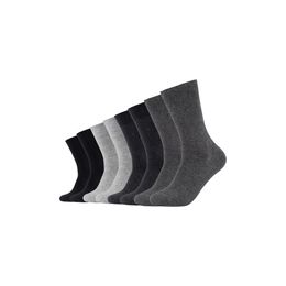 Socken s.Oliver "essentials", M&auml;dchen, Gr. 43-46, schwarz (schwarz mix), Baumwollmischung, normal, Socken Socken, mit weichem Bund