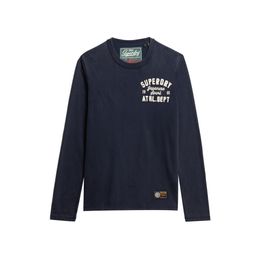 Superdry & Co Shirt 'Vintage Athletic' Herren Gr&ouml;&szlig;e XXL graumeliert / bordeaux