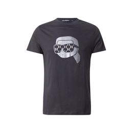 K by KARL LAGERFELD Karl Lagerfeld T-Shirt Herren Gr&ouml;&szlig;e S silbergrau / schwarz