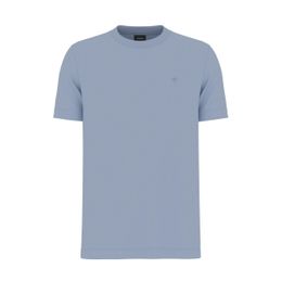 JOOP! T-Shirt JOOP "Priamo", Damen, Gr. L, lt, pastel blau, Single Jersey, Obermaterial: 100% Baumwolle, unifarben, regular fit normal, Rundhals, abgesteppte Kante, Shirts T-Shirt, mit Rundhals, Baumwolle