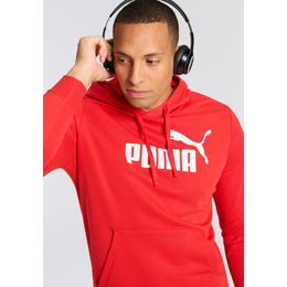 Kapuzensweatshirt Puma "ESS NO. 1 LOGO HOODIE TR", Herren, Gr. M, rot (for all time rot), Sweatware, Obermaterial: 68% Baumwolle, 32% Polyester, bedruckt, regular fit normal, angesetztes B&uuml;ndchen, Sweatshirts Kapuzensweatshirt, f&uuml;r sportliche und l&auml;ssige Anl&auml;sse, aus weicher Baumwollmischung