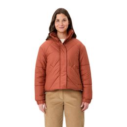 Outdoorjacke Vaude "WOMEN'S NAJUN PADDED JACKET", Damen, Gr. 36, buckeye, Web, Obermaterial: 100% Polyester. Futter: 100% Polyester. Wattierung: 100% Polyester, unifarben, regular fit normal, Rundhals, eingesetzt elastischer Bund, Jacken Outdoorjacke, winddicht