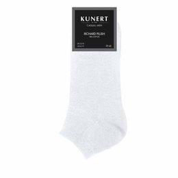 Sneakersocken Kunert "Sneaker Richard Plush", Herren, Gr. 39-42, wei&szlig; (wei&szlig; 0010), Obermaterial: 98% Baumwolle CO. 2% Elasthan EL., Socken Sneakersocken