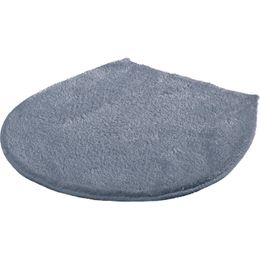 Badematte Kleine Wolke "Cotone", blau (mare), H:17mm, Baumwolle, Badematten, Badematte, Badteppich, Uni Farben, reine Baumwolle, waschbar
