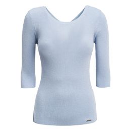 Influencer Pullover Damen Gr&ouml;&szlig;e L himmelblau