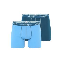 Sloggi Boxershorts Herren Gr&ouml;&szlig;e M hellblau / petrol / mint