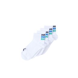 Puma Socken M&auml;dchen Gr&ouml;&szlig;e 27/30.5 blau / marine / hellgr&uuml;n / wei&szlig;