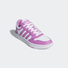 Sneaker adidas Sportswear "HOOPS 3.0", Damen, Gr. 36, wei&szlig; (cloud wei&szlig;, preloved lila, preloved lila), Synthetik, Textil, Schuhe Sneaker