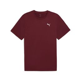 Trainingsshirt Puma "M TAD ESSENTIALS SOLID CAT TEE (LC SMALL CAT)", Herren, Gr. S, rot (ruby shimmer), Jersey, Obermaterial: 100% Polyester, regular fit normal, Rundhals, Shirts Trainingsshirt, ergonomischer Schnitt, atmungsaktiv, schnell trocknend