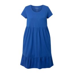Ulla Popken Kleid Damen Gr&ouml;&szlig;e 62/64 blau Winterkleid
