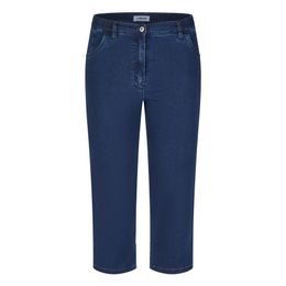 7/8-Hose KjBRAND "Betty", Damen, Gr. 54K (27), K-Gr, blau (denim stoned), Denim/Jeans, Obermaterial: 71% Baumwolle, 25% Polyester, 4% Elasthan, regular fit 7/8-L&auml;nge, Hosen 7/8-Hose, in gro&szlig;en Gr&ouml;&szlig;en