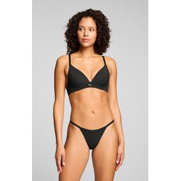 B&uuml;gel-BH Puma "Puma WOMEN MICROFIBER SOFT PADDED BRA", Damen, Gr. 80, Cup A, schwarz, Microtouch, Obermaterial: 70% Polyamid, 30% Elasthan, BHs B&uuml;gel-BH, mit wendbaren und verstellbaren Tr&auml;gern, Logodruck vorn